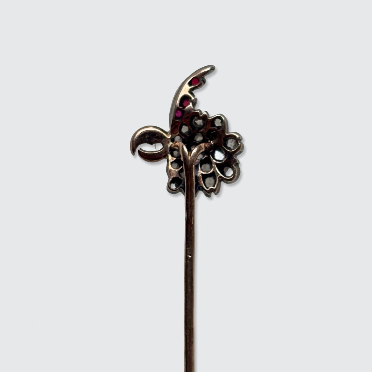 Victorian Ruby & Diamond Cockatoo Stickpin – 21stfinds